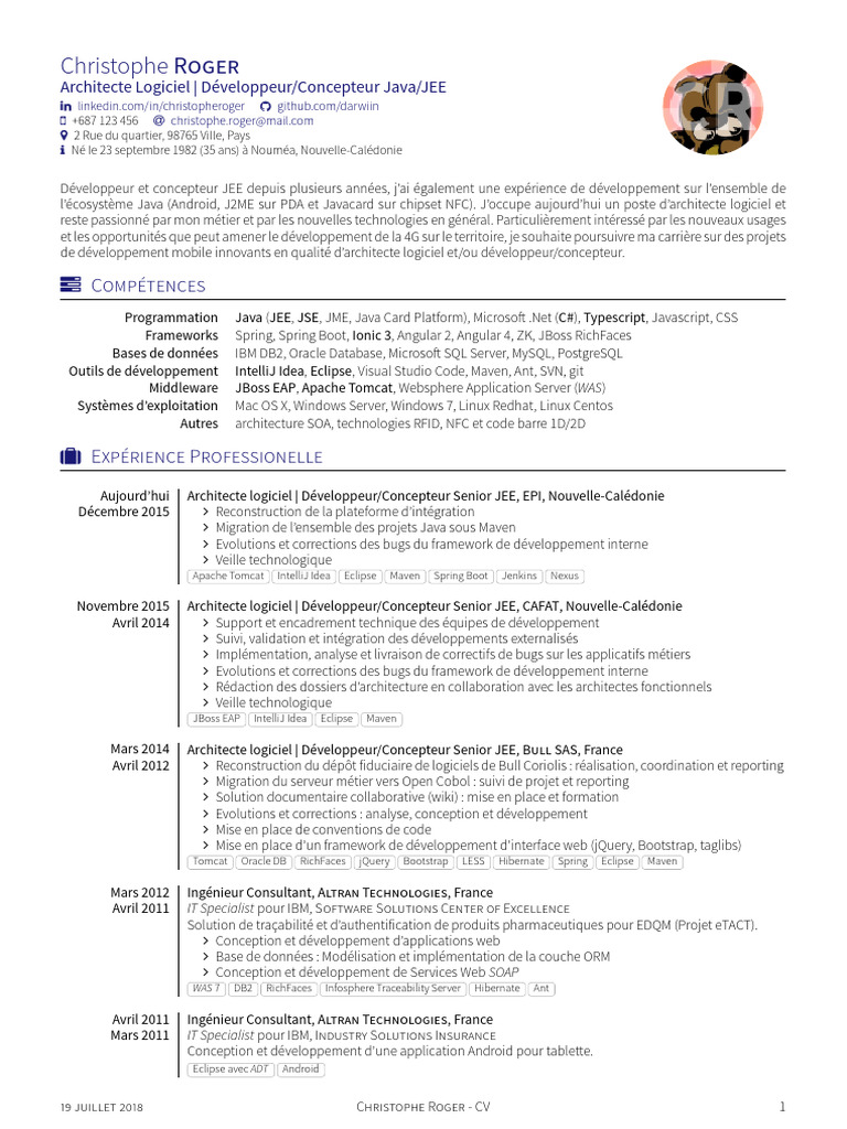 Awesome Source CV | PDF | Eclipse (Logiciel) | Java (Langage de programmation)