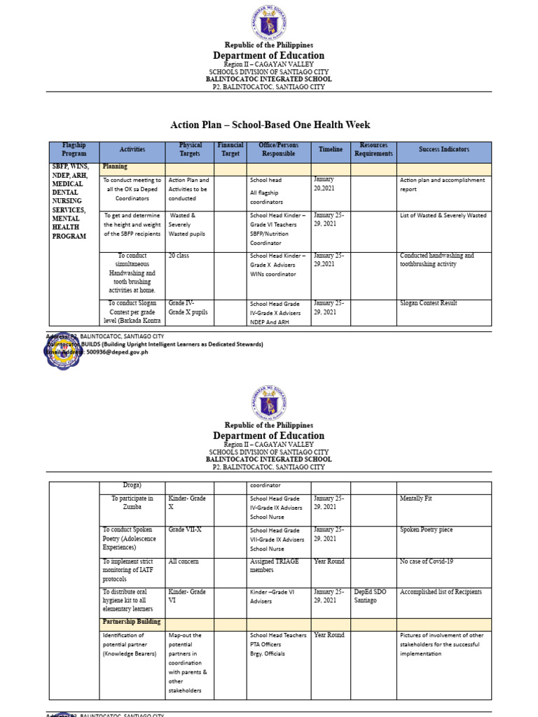 OK SA DEPED-acion Plan | PDF | Health Care | Health Sciences