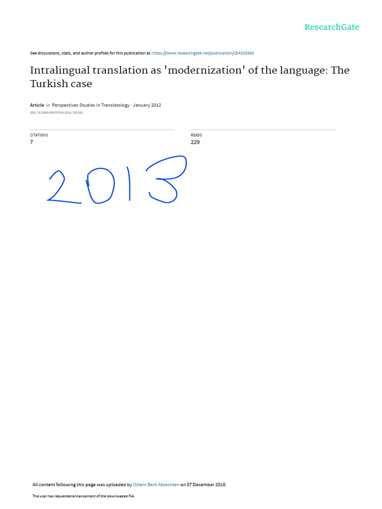 14.berk - Intralingual Translation As Modernization of The Language ...