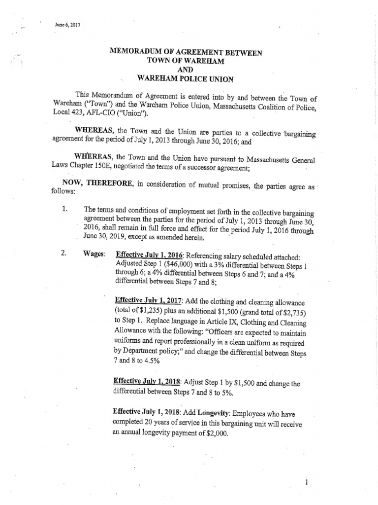 Police Union Moa 7 | PDF