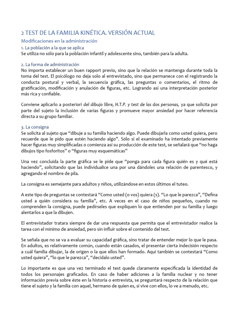 3.pr - TEST DE LA FAMILIA KINÉTICA | PDF | Comportamiento | Evaluación
