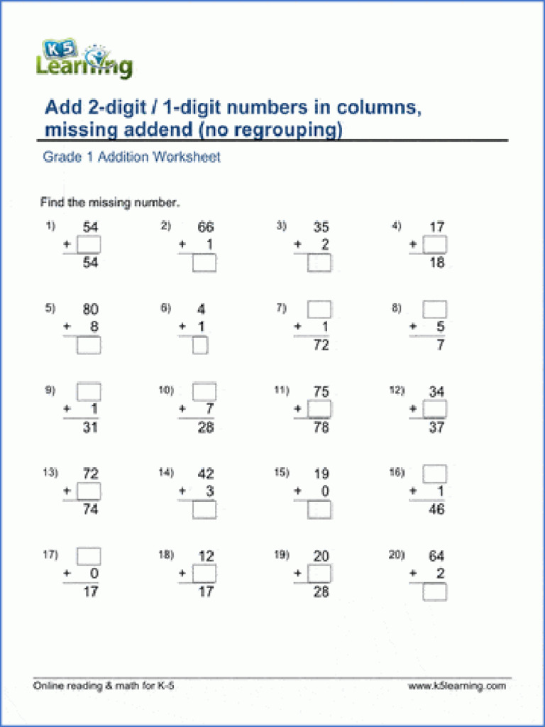 Math Worksheets Printable | PDF