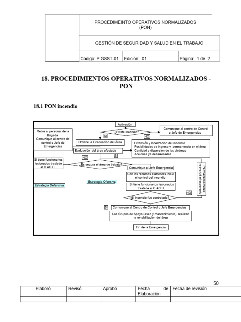 Pons Procedimientos Operativos Normalizados | PDF