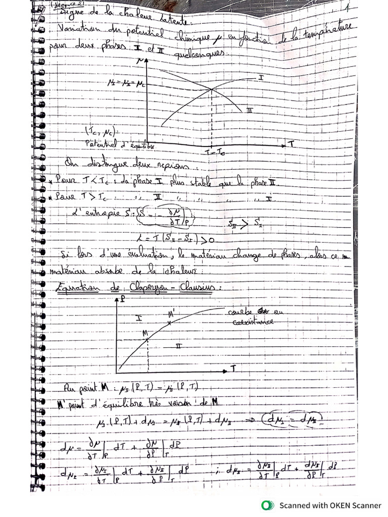 Transition de Phase Cours Complet | PDF