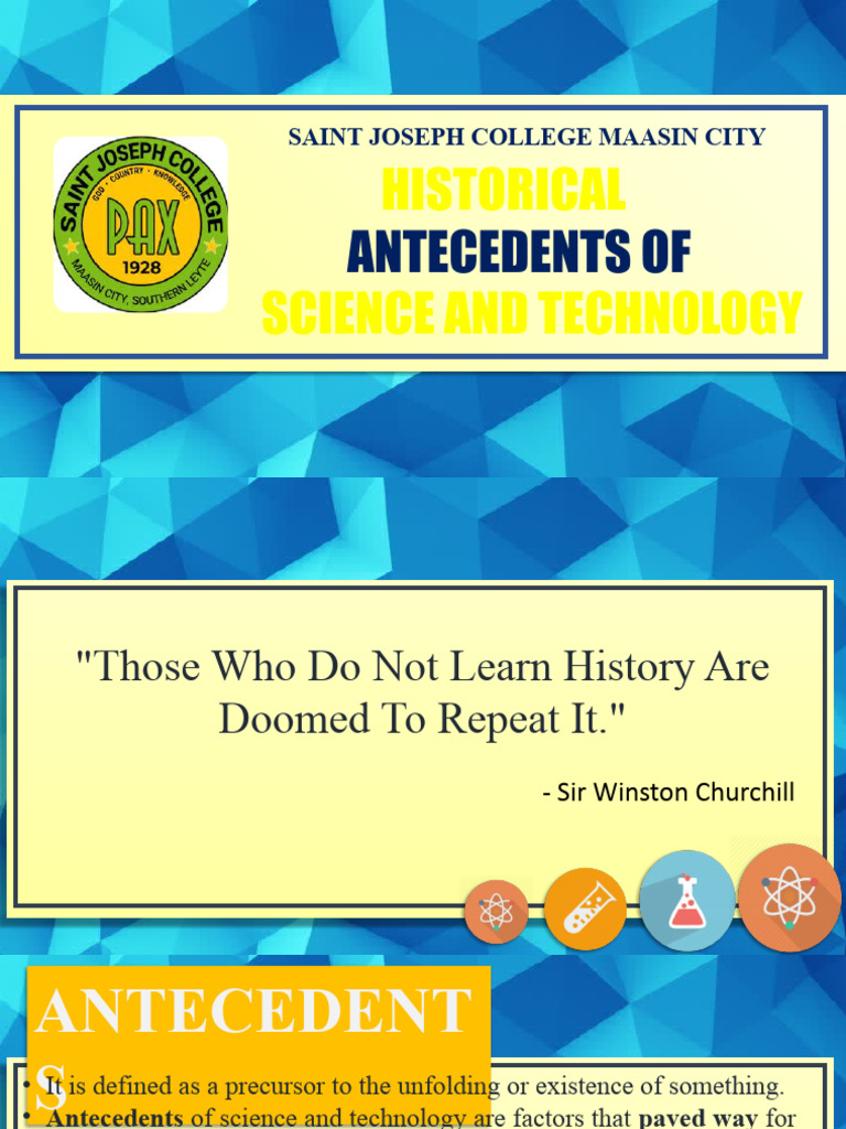 Historical Antecedents in Which Social Considerations Changed The ...