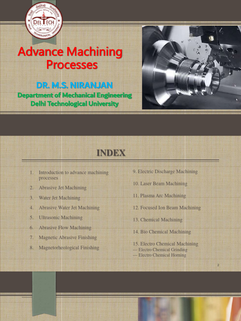 Advance Machining Process | PDF | Machining | Laser
