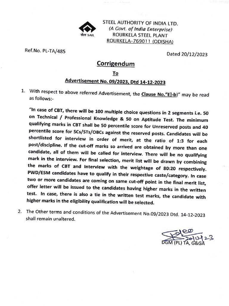 CORRIGENDUM To A | PDF