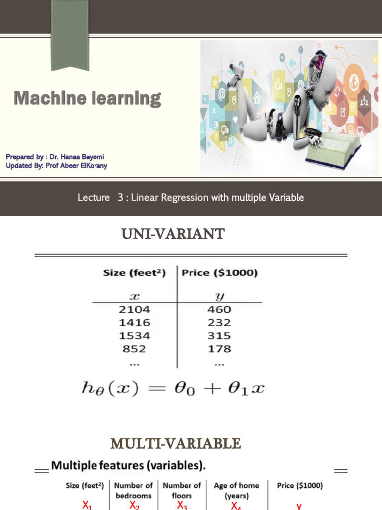 Lecture 3 Linear Regression Part2 Pdf Machine Learning Cross 9226