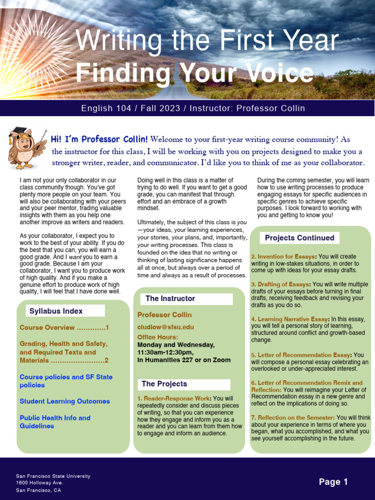 ENG 104 Syllabus | PDF | Artificial Intelligence | Essays