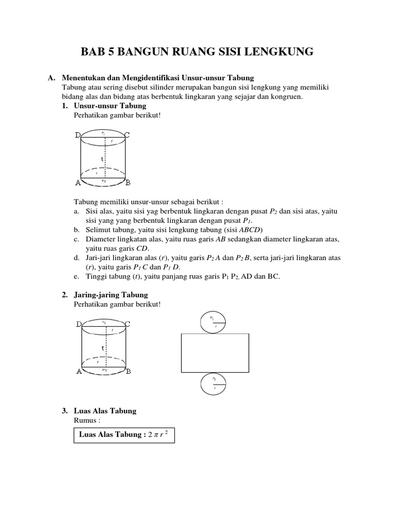 Bab 5 Bangun Ruang Sisi Lengkung | PDF