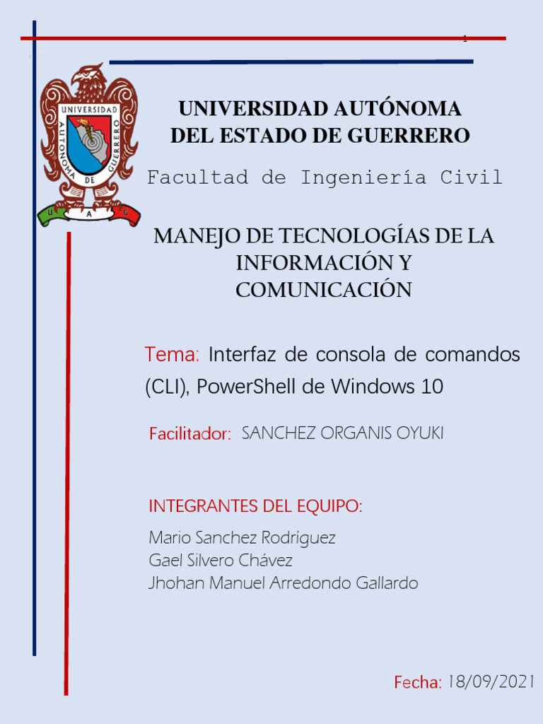 Consola de Comandos CLI Powershell de Windows 10 | PDF Consola de Comandos CLI Powershell de Windows 10 | PDF