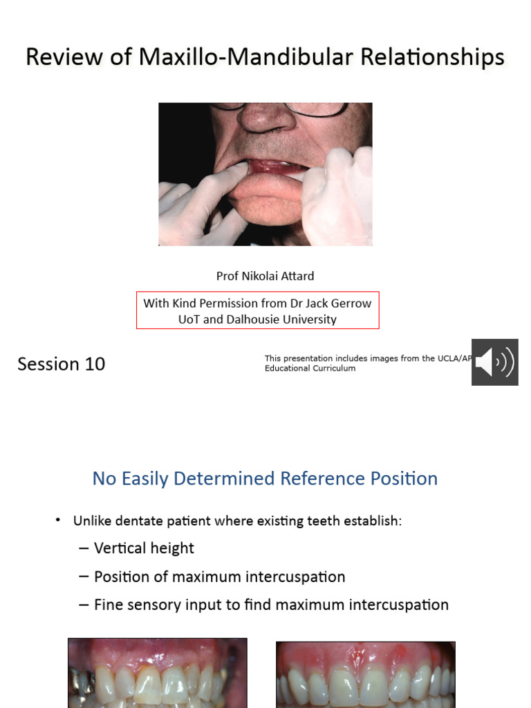 Centric vs Eccentric Jaw Relations | PDF | Dentistry Branches | Dental ...