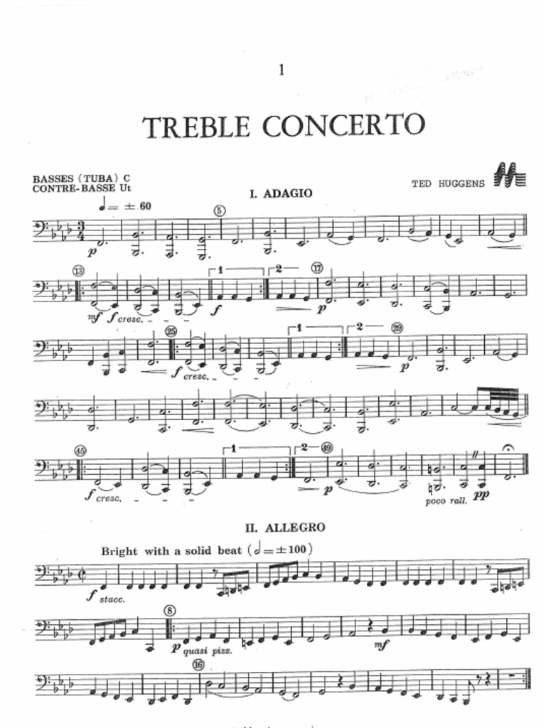 Treble Concerto Parti Mancanti | PDF