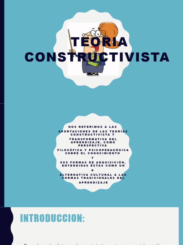 Teoría Constructivista | PDF