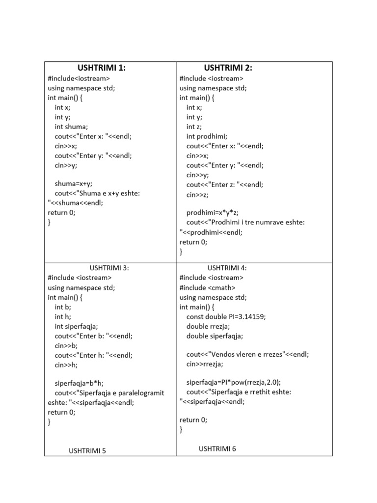 Seminar 5 | PDF | Namespace | Computer Programming