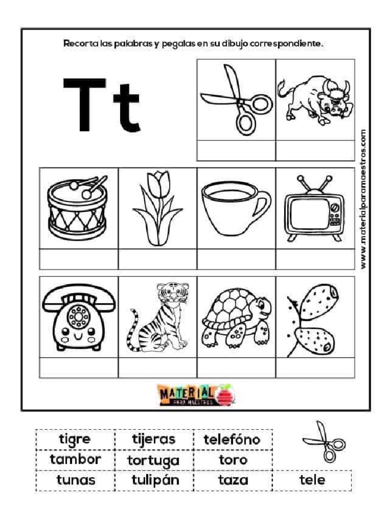 Recorta Las Palabras y Pega | PDF