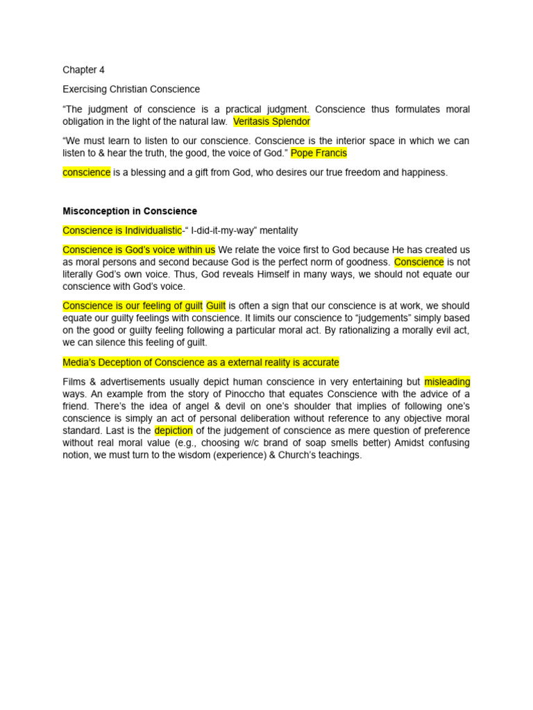 Understanding Christian Conscience | PDF