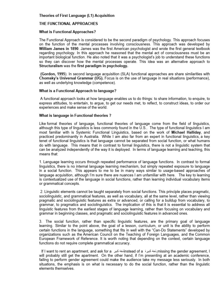 Functional Approaches Eng Maj | PDF | Behaviorism | Psychology