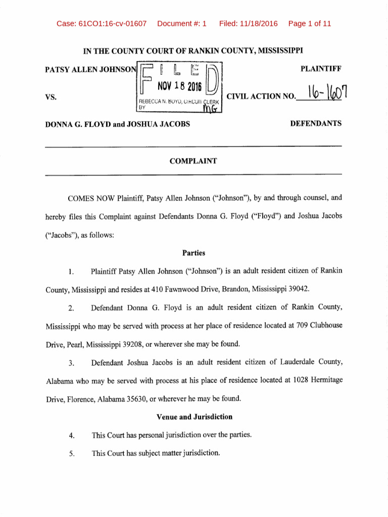 Floyd Jacobs File | PDF | Bankruptcy | Bankruptcy In The United States