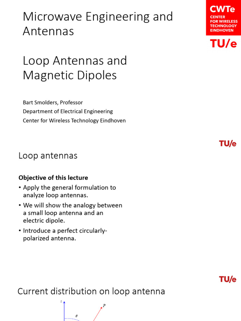 3.10 Loop Antennas | PDF | Dipole | Antenna (Radio)