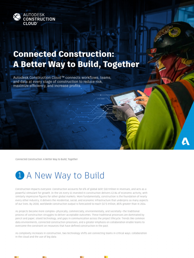 Connected Construction - A Better Way To Build, Together | PDF | Cloud Computing | Product Lifecycle
