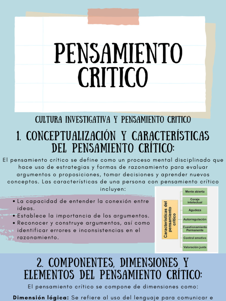 Pensamiento Critico | PDF | Pensamiento | Pensamiento crítico