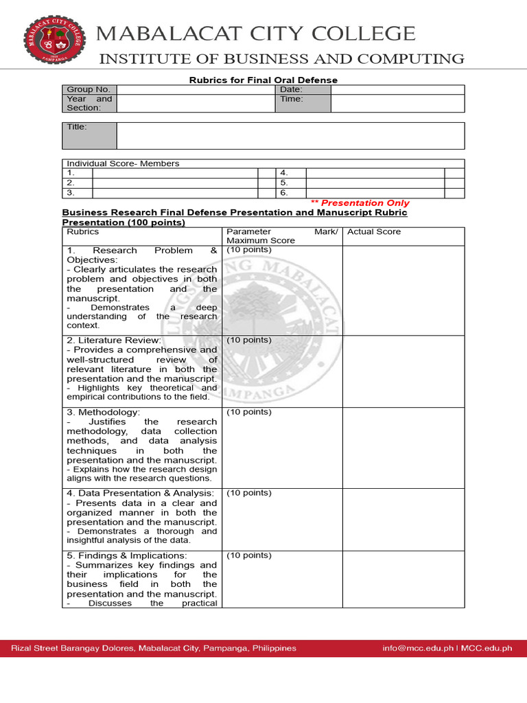 Final Defense | PDF | Methodology | Data