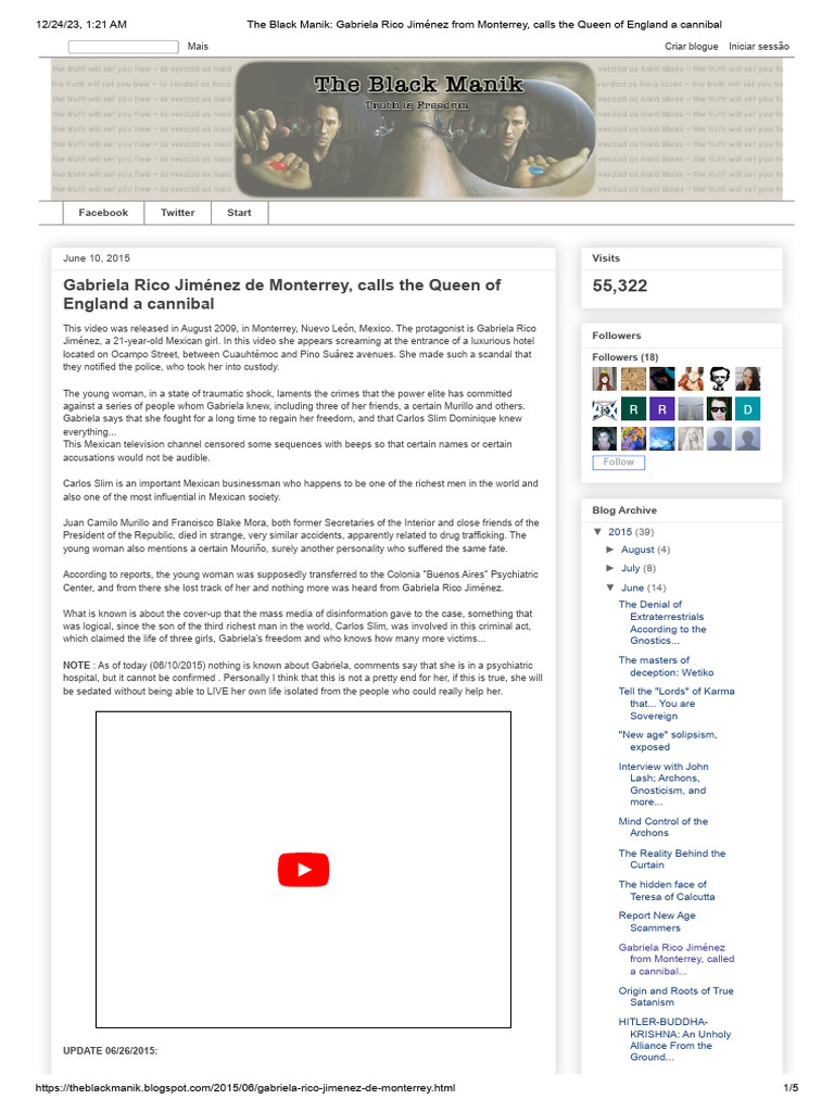 The Black Manik - Gabriela Rico Jiménez From Monterrey, Calls The Queen ...