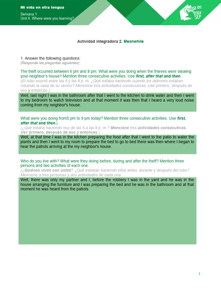 Actividad Integradora 2 Modulo 7 | PDF