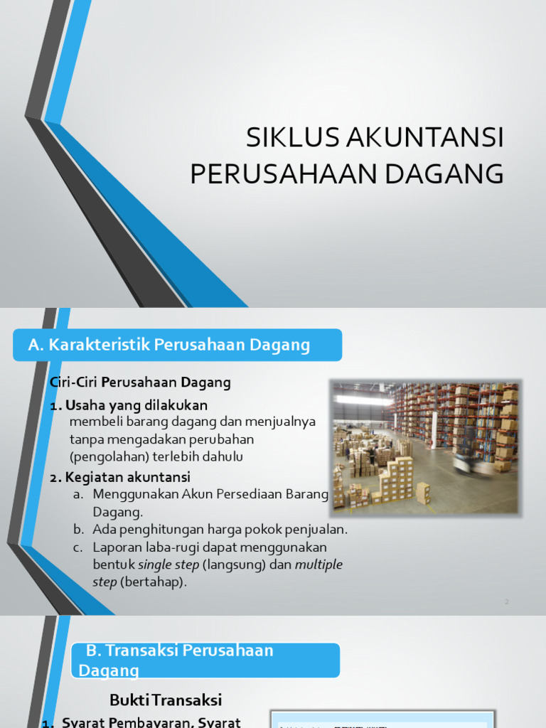 Siklus Akuntansi Perusahan Dagang | PDF | Pengelolaan Keuangan & Uang