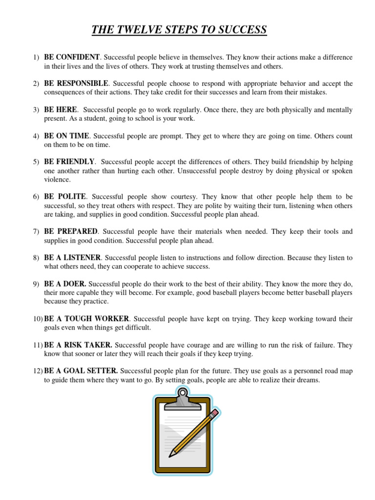 12 Steps To Success | PDF
