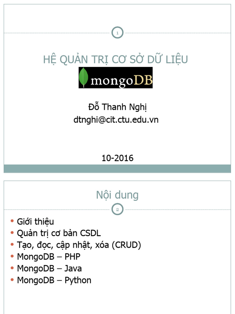 Mongodb | PDF Mongodb | PDF