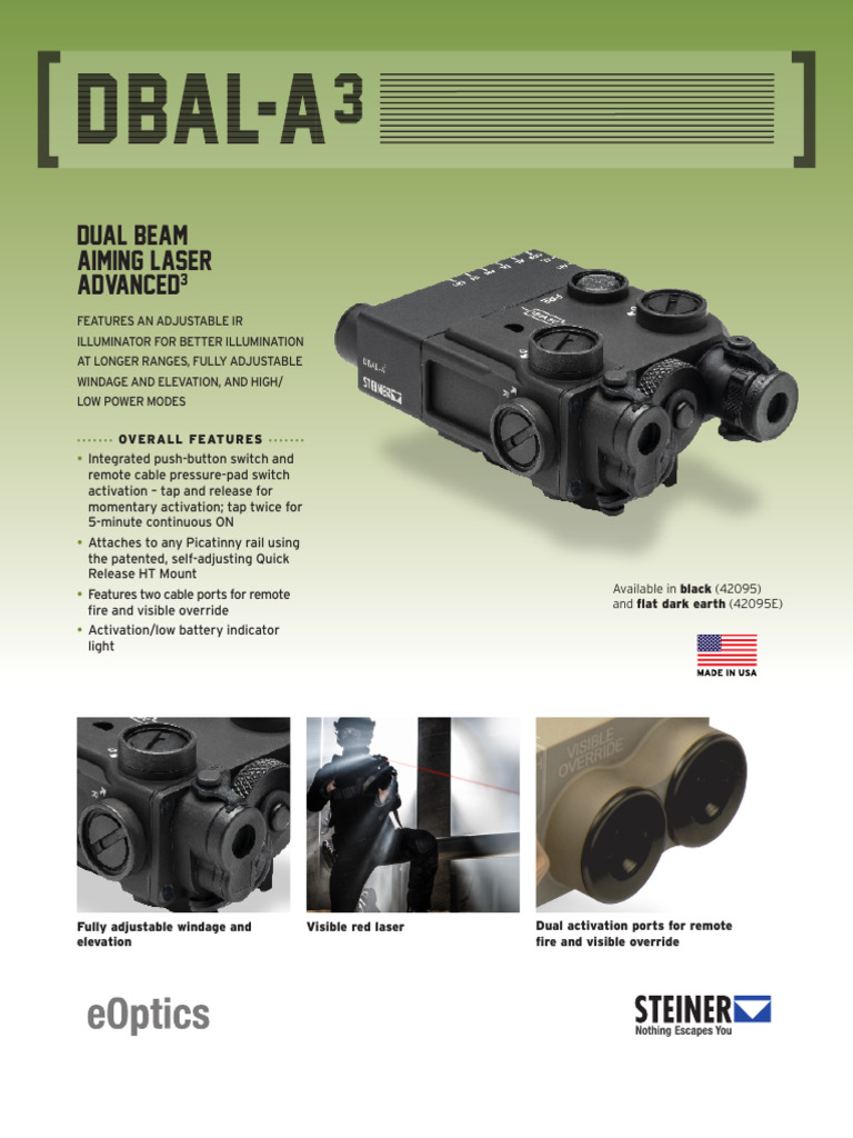 Dbal A3 | PDF | Infrared | Switch