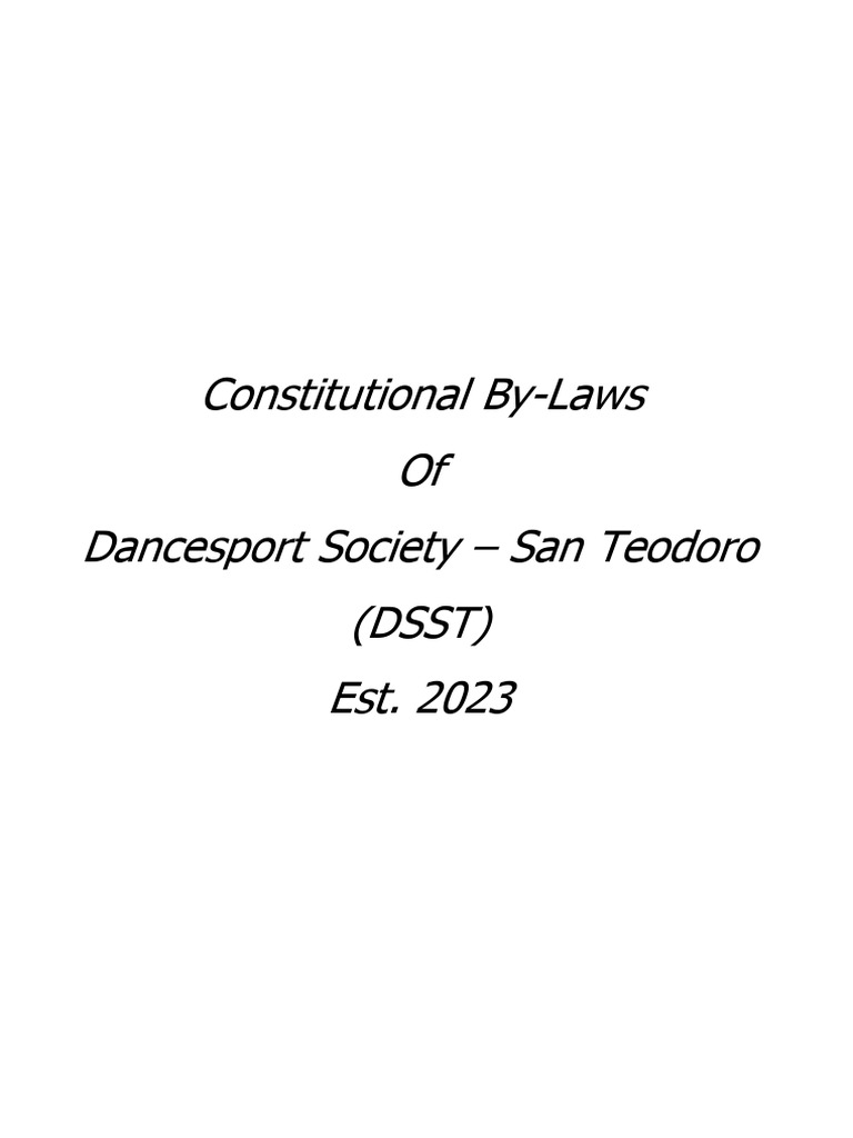 DSST Consti and By-Laws | PDF