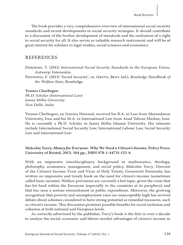 Book Review Money For Everyone Why We Ne | PDF | Welfare | Citizenship