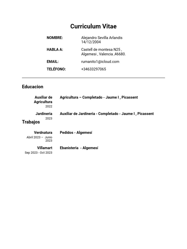 Default Resume | PDF