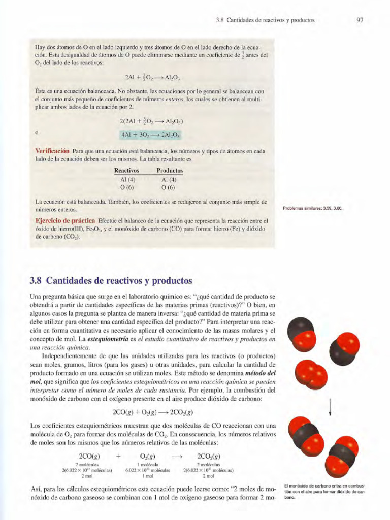 Reforzamiento - Estequiometría - Reactivo Limitante - Química 9a Ed ...