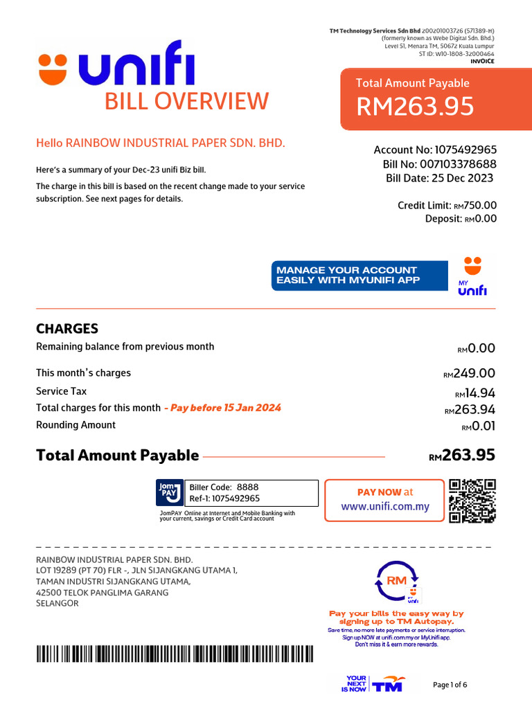 Unifi 25 Dec 2023 | PDF | Financial Technology | Finance & Money Management
