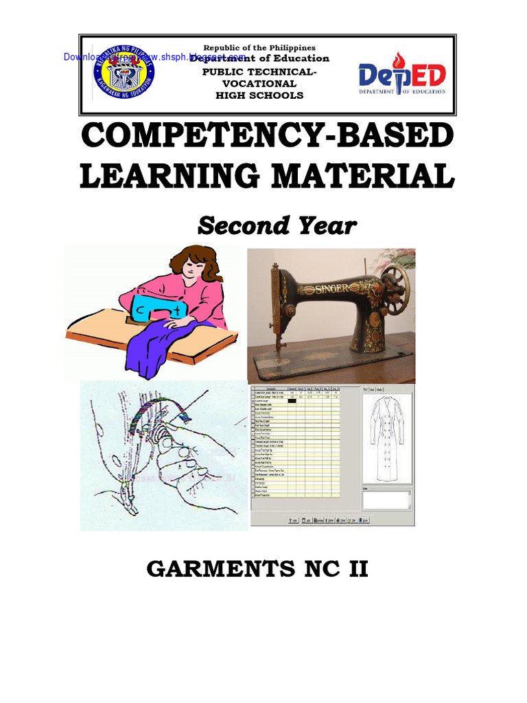 Y1 Module 1 Setting and Operating Sewing Machines | PDF | Sewing ...
