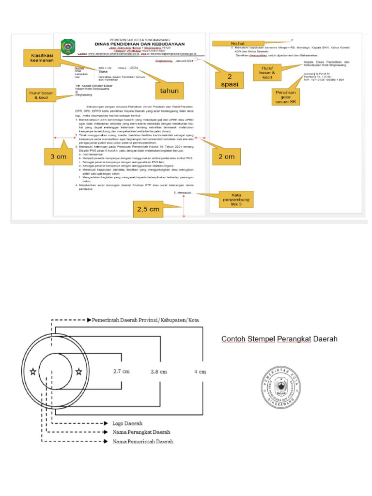 Contoh Surat Dan Stempel | PDF