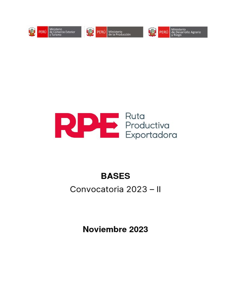 Bases RPE v2 | PDF | Pequeñas y medianas empresas | Economias