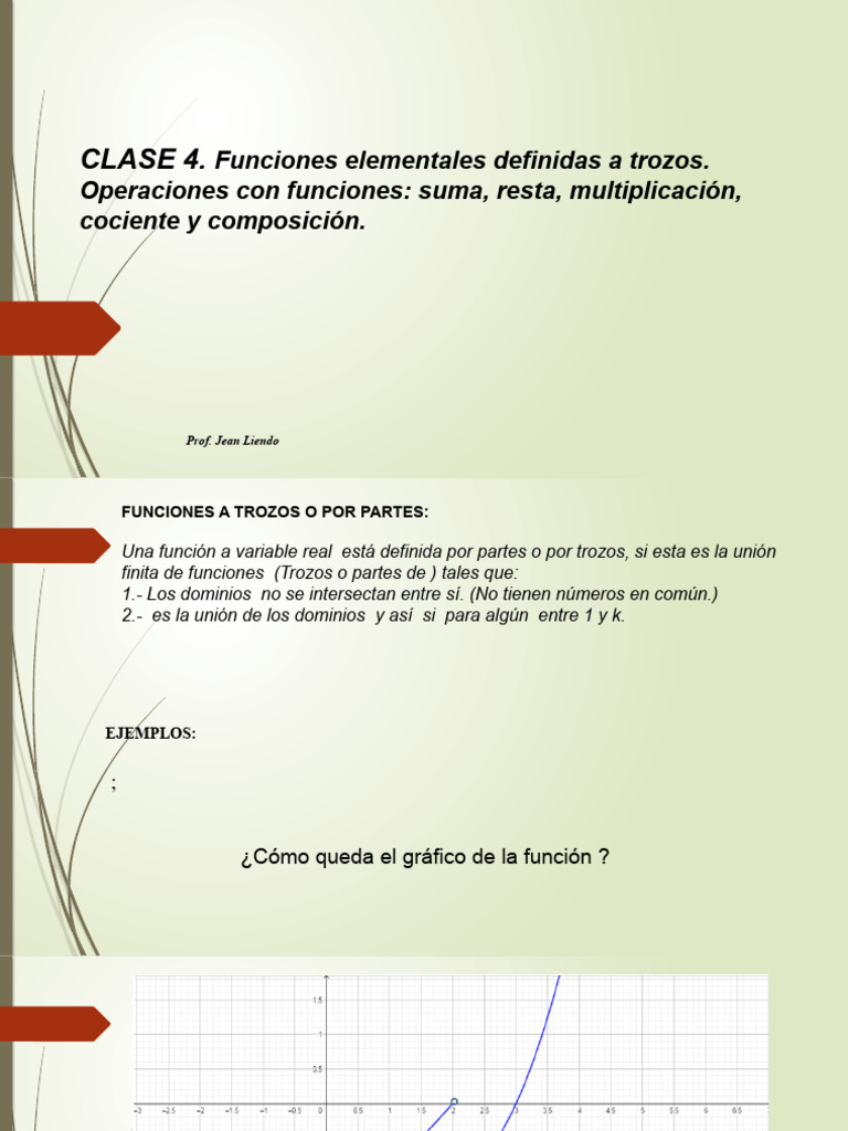 Clase 4 | PDF | Función (Matemáticas) | Análisis