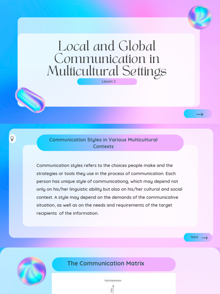 Multicultural Communication Styles Guide | PDF | Linguistics | Human ...