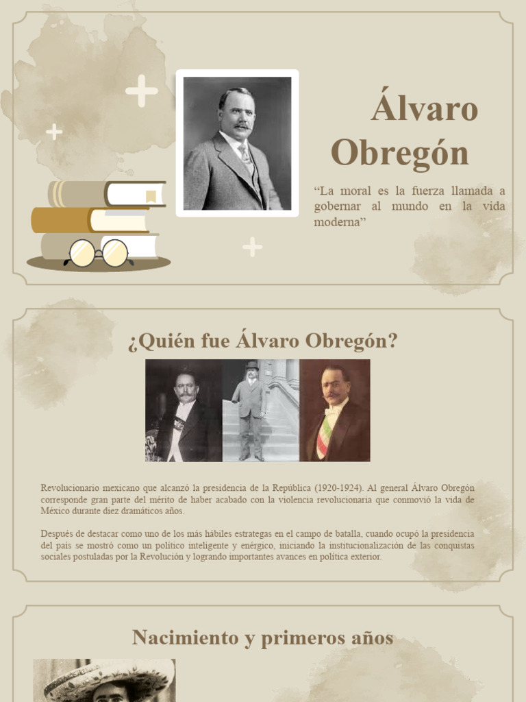 Biografía de Álvaro Obregón para Niños | PDF | revolución mejicana | México
