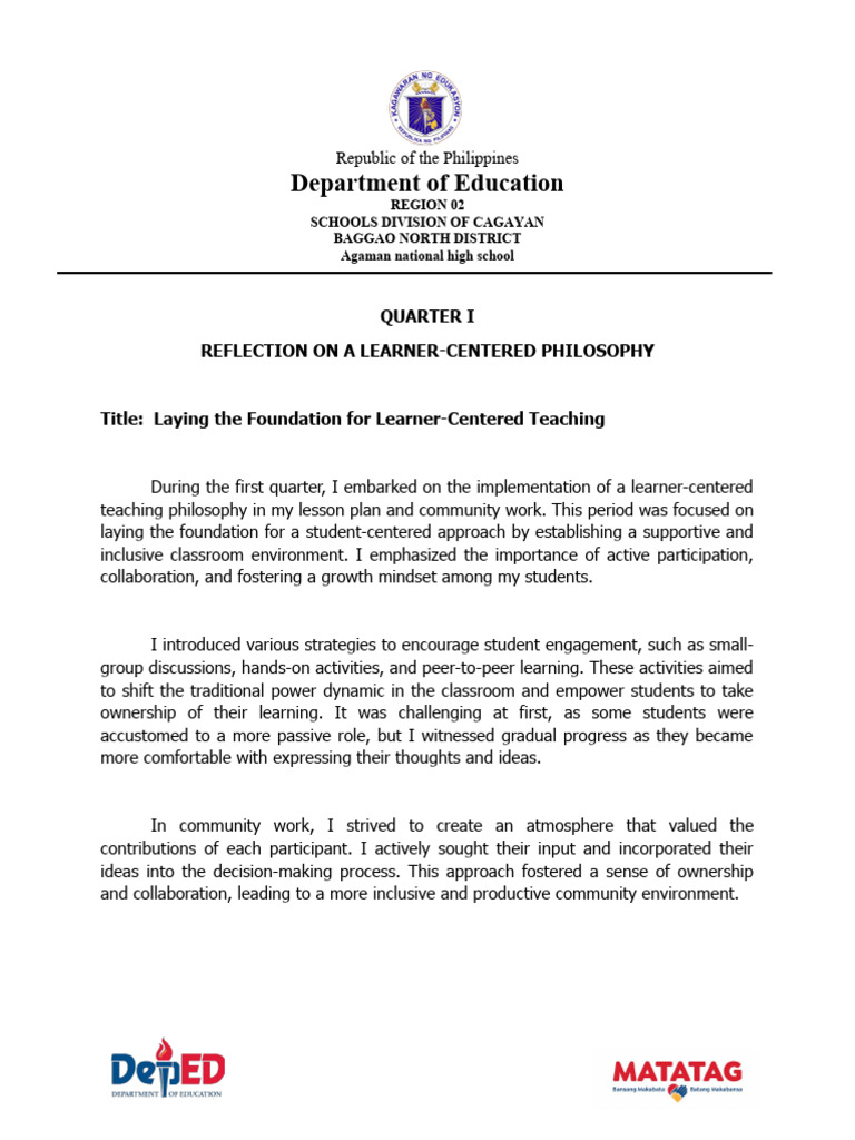 Reflection Q1 Q4 | Download Free PDF | Learning | Cognition