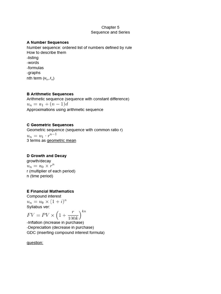 5 - Sequence and Series | PDF