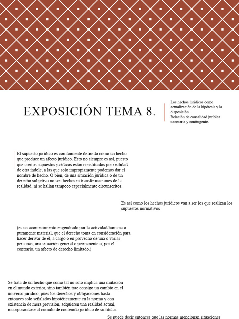 Exposición Tema 8 | PDF | Responsabilidad legal | Causalidad