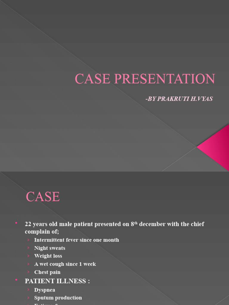 Case Presentation 1 | PDF | White Blood Cell | Tuberculosis