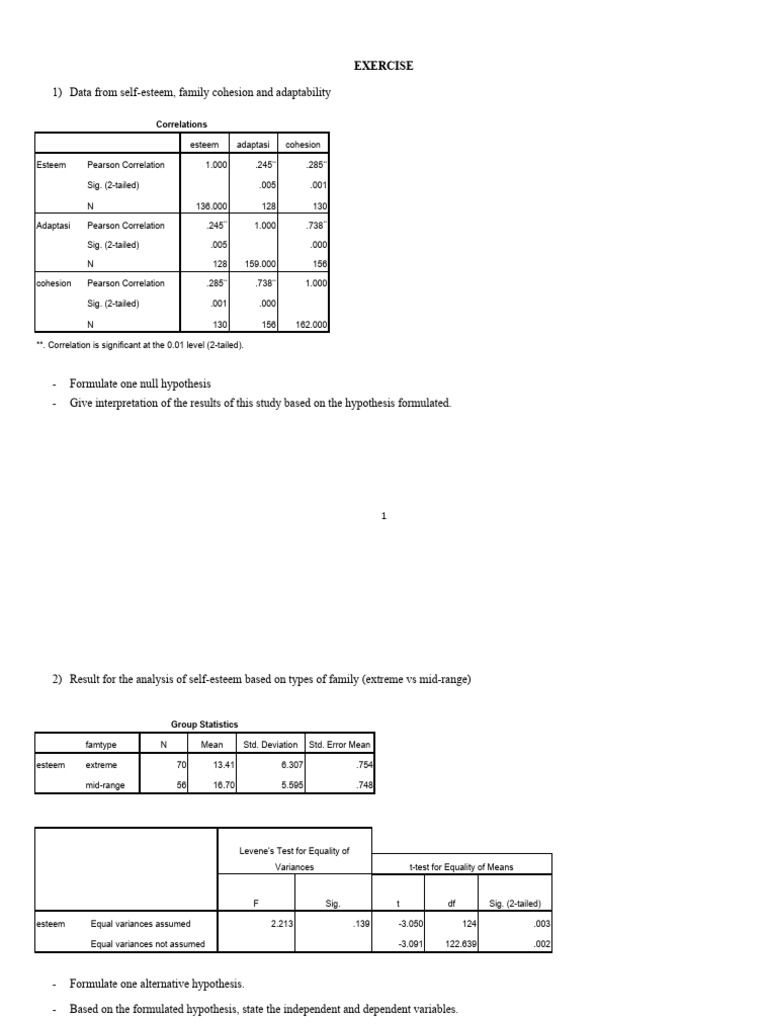 Exercise | PDF | Errors And Residuals | Inference