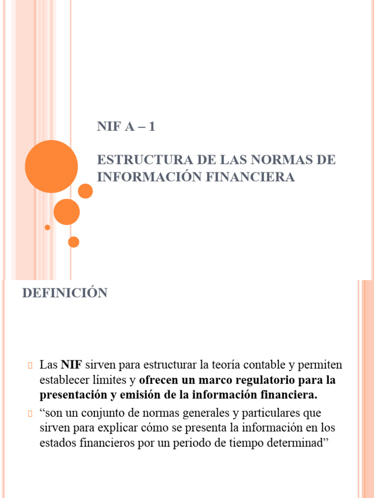 Nif A1 | PDF | Finanzas y dinero